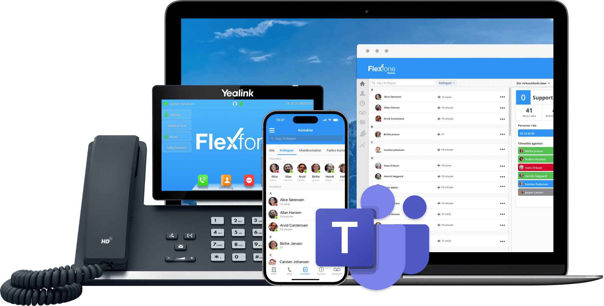 Myfone App - Virksomhedens telefoni på mobilen - Flexfone