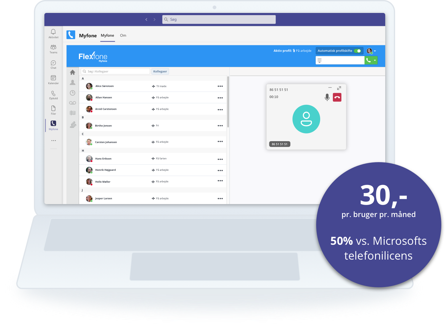 Microsoft Teams telefoni integration 📞 - Flexfone